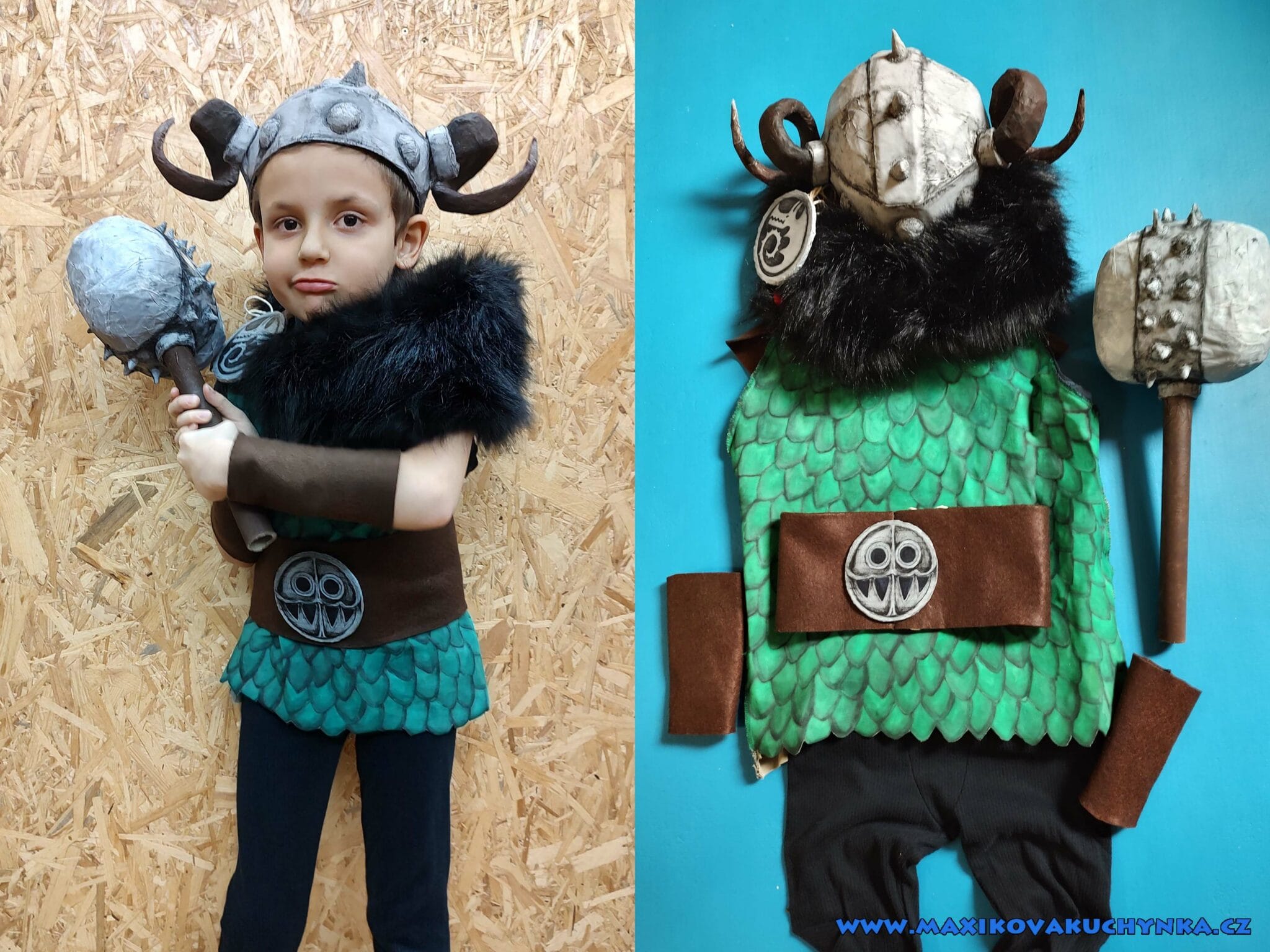 Maska vikinga Snoplivce z Jak vycvičit draky - Maxíkova kuchyňka